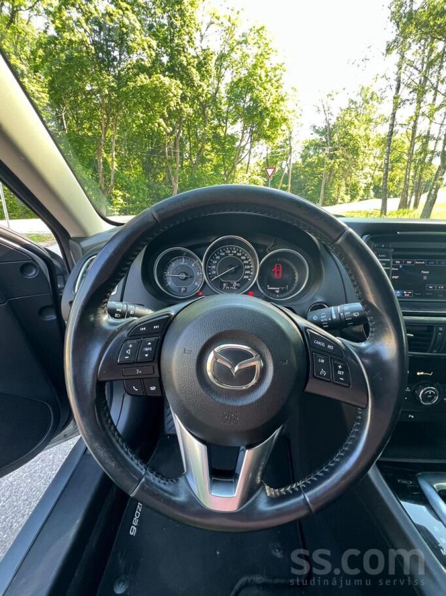 Grey Mazda 6 2014 in Riga, with an engine capacity of 2.20 L and mileage of 214 thousand km for 7650 €, photo 21 on AUTOMOTO.COM.LV