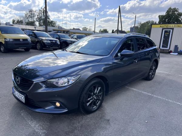 Grey Mazda 6 2015 in Riga, with an engine capacity of 2.20 L and mileage of 135 thousand km for 9950 €, photo 1 on AUTOMOTO.COM.LV