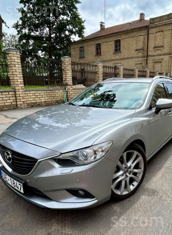 Pelēks Mazda 6 2015 Rīga, ar dzinēja tilpumu 2.20 L un nobraukumu 173 tūkst. km par 6700 €, foto 1 vietnē AUTOMOTO.COM.LV
