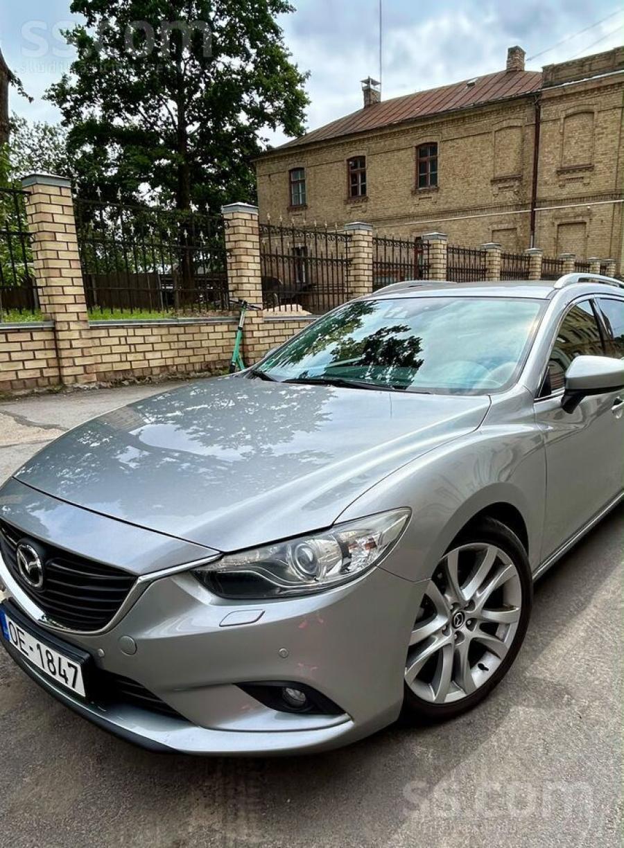 Pelēks Mazda 6 2015 Rīga, ar dzinēja tilpumu 2.20 L un nobraukumu 173 tūkst. km par 6700 €, foto 1 vietnē AUTOMOTO.COM.LV