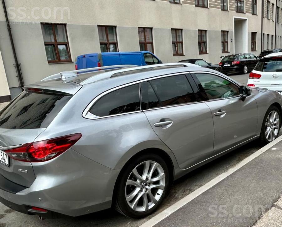 Pelēks Mazda 6 2015 Rīga, ar dzinēja tilpumu 2.20 L un nobraukumu 173 tūkst. km par 6700 €, foto 4 vietnē AUTOMOTO.COM.LV