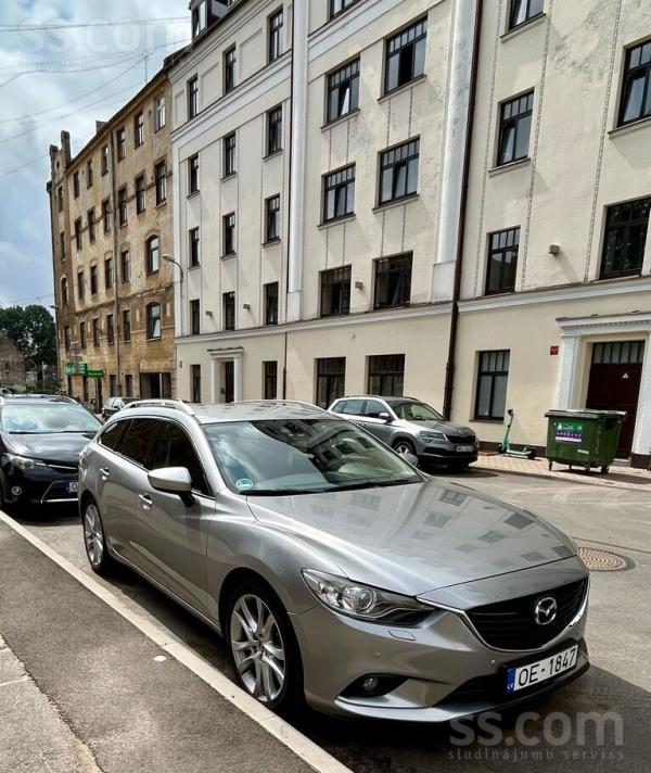 Pelēks Mazda 6 2015 Rīga, ar dzinēja tilpumu 2.20 L un nobraukumu 173 tūkst. km par 6700 €, foto 4 vietnē AUTOMOTO.COM.LV
