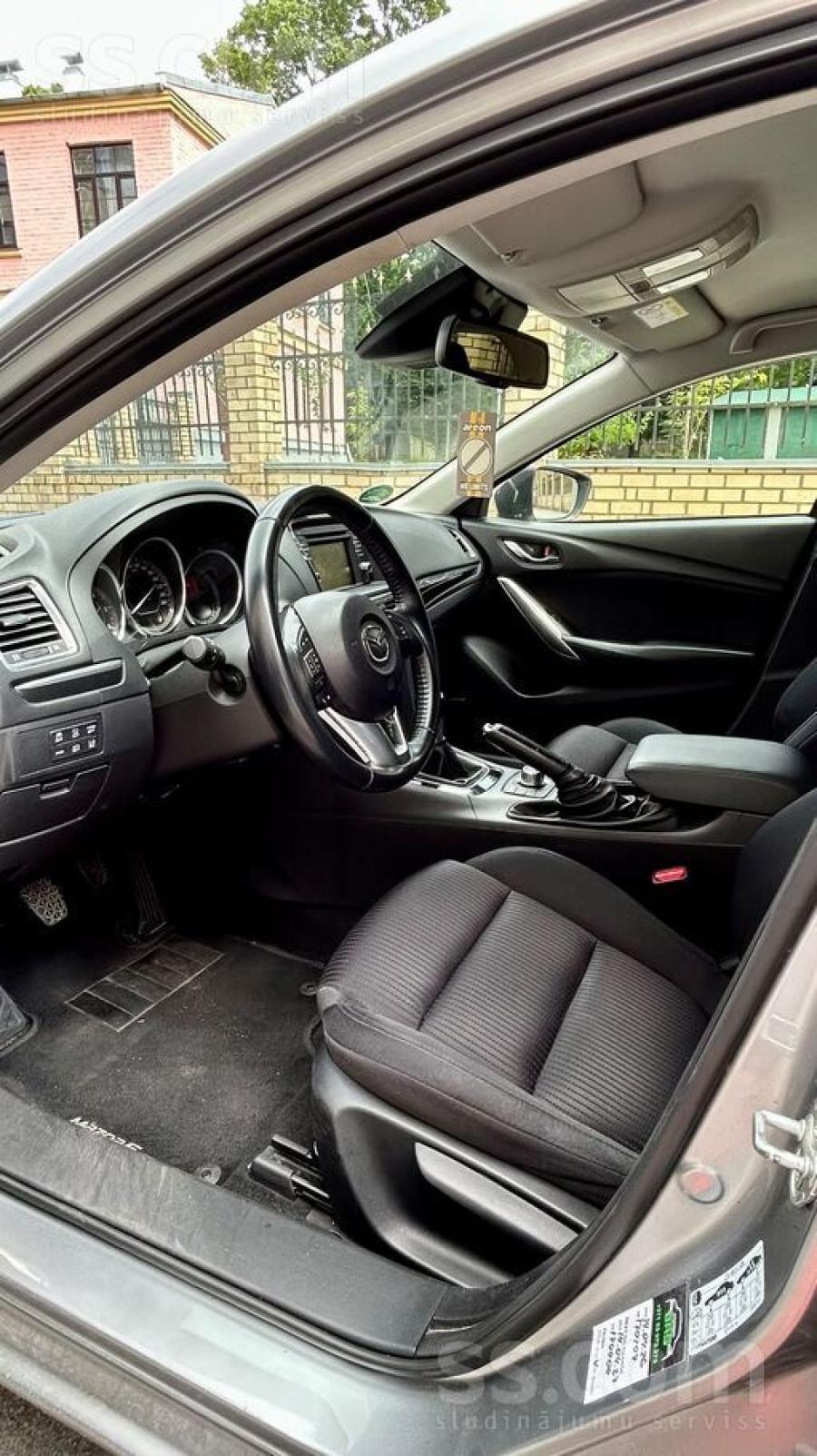 Pelēks Mazda 6 2015 Rīga, ar dzinēja tilpumu 2.20 L un nobraukumu 173 tūkst. km par 6700 €, foto 7 vietnē AUTOMOTO.COM.LV