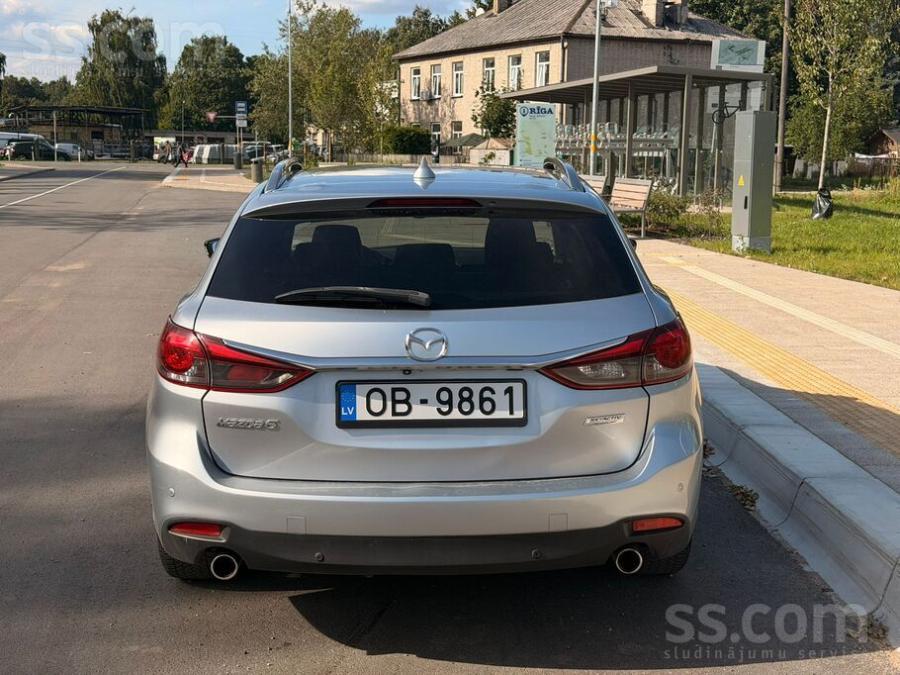 Grey Mazda 6 2015 in Riga, with an engine capacity of 2.20 L and mileage of 236 thousand km for 7200 €, photo 8 on AUTOMOTO.COM.LV