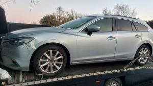 Grey Mazda 6 2016 in Kaunas, with an engine capacity of 2.18 L and mileage of 263 thousand km for 4700 €, photo 9 on AUTOMOTO.COM.LV