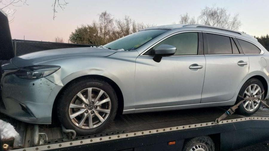 Grey Mazda 6 2016 in Kaunas, with an engine capacity of 2.18 L and mileage of 263 thousand km for 4700 €, photo 9 on AUTOMOTO.COM.LV
