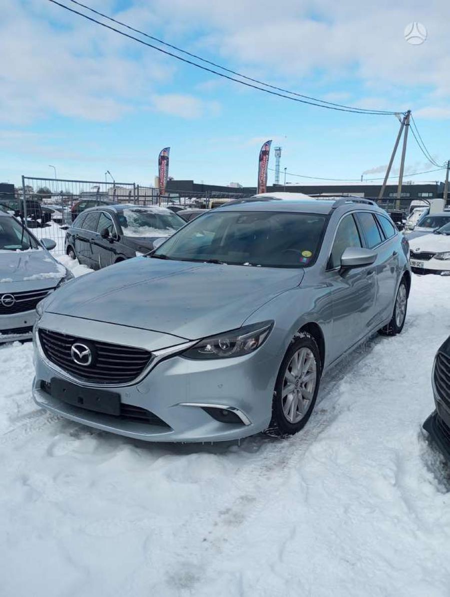 Pelēks Mazda 6 2016 Kauņa, ar dzinēja tilpumu 2.18 L un nobraukumu 260 tūkst. km par 6400 €, foto 4 vietnē AUTOMOTO.COM.LV