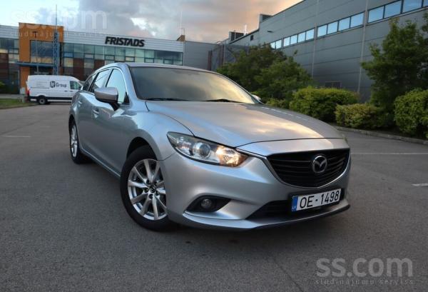 Pelēks Mazda 6 2016 Rīga, ar dzinēja tilpumu 2.20 L un nobraukumu 186 tūkst. km par 6990 €, foto 2 vietnē AUTOMOTO.COM.LV