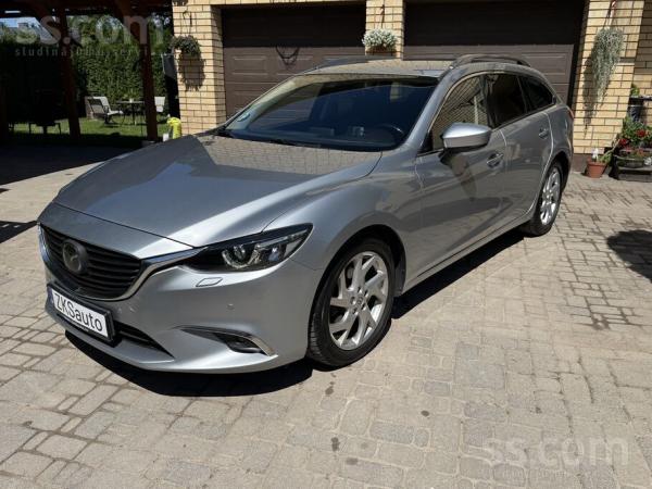 Grey Mazda 6 2016 in Jelgava, with an engine capacity of 2.20 L and mileage of 194 thousand km for 8250 €, photo 1 on AUTOMOTO.COM.LV