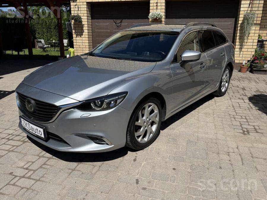 Grey Mazda 6 2016 in Jelgava, with an engine capacity of 2.20 L and mileage of 194 thousand km for 8250 €, photo 1 on AUTOMOTO.COM.LV
