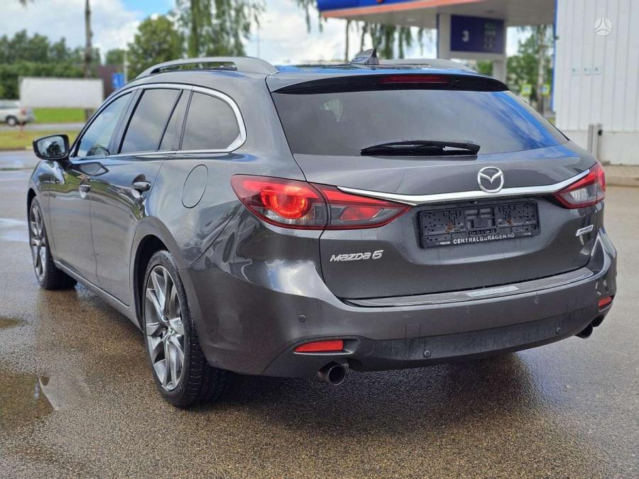 Pelēks Mazda 6 2017 Rokiškis, ar dzinēja tilpumu 2.19 L un nobraukumu 210 tūkst. km par 6250 €, foto 4 vietnē AUTOMOTO.COM.LV