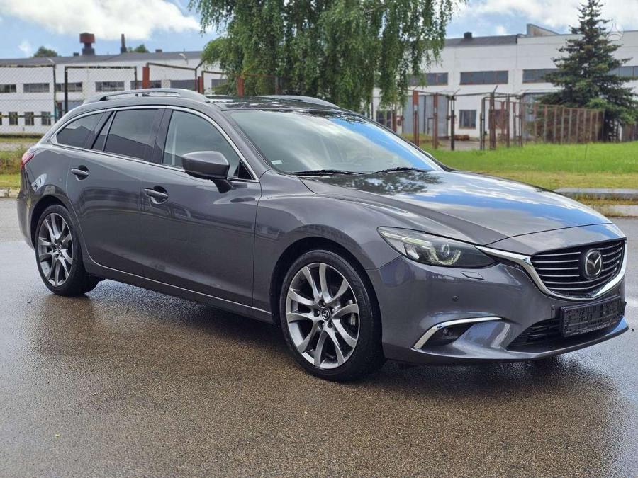 Pelēks Mazda 6 2017 Rokiškis, ar dzinēja tilpumu 2.19 L un nobraukumu 210 tūkst. km par 6250 €, foto 6 vietnē AUTOMOTO.COM.LV