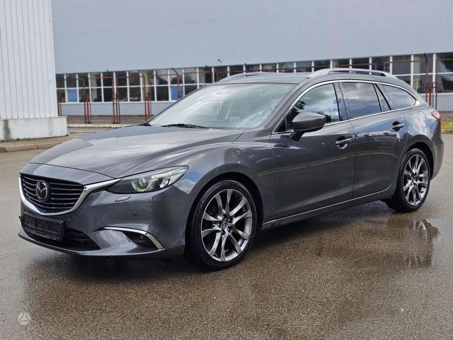 Pelēks Mazda 6 2017 Rokiškis, ar dzinēja tilpumu 2.19 L un nobraukumu 210 tūkst. km par 6250 €, foto 8 vietnē AUTOMOTO.COM.LV