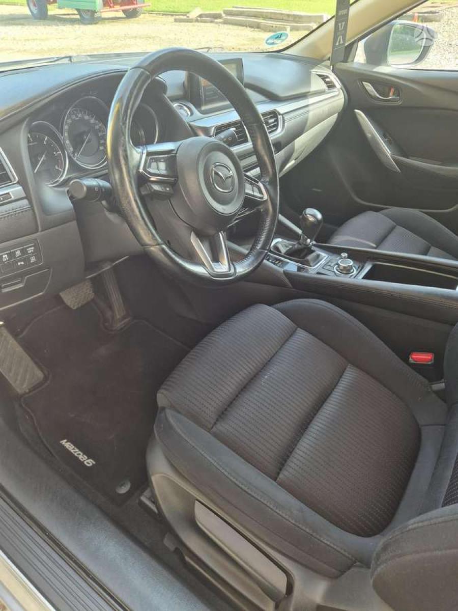 Pelēks Mazda 6 2017 Šilutė, ar dzinēja tilpumu 2.19 L un nobraukumu 180 tūkst. km par 8100 €, foto 15 vietnē AUTOMOTO.COM.LV