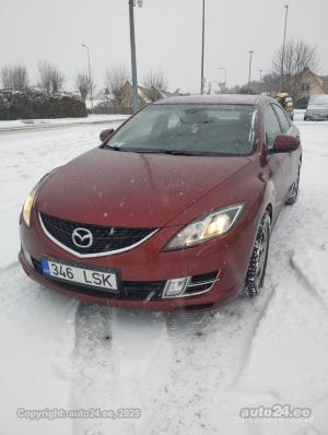 Sarkans Mazda 6 2008 Tallina, ar dzinēja tilpumu 2.00 L un nobraukumu 313 tūkst. km par 1400 €, foto  vietnē AUTOMOTO.COM.LV