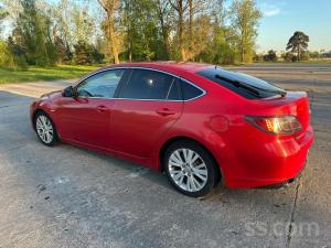 Sarkans Mazda 6 2008 Liepāja, ar dzinēja tilpumu 2.00 L un nobraukumu 340 tūkst. km par 2750 €, foto  vietnē AUTOMOTO.COM.LV