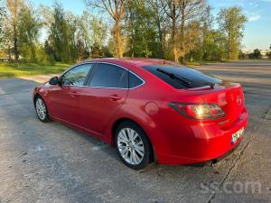 Sarkans Mazda 6 2008 Liepāja, ar dzinēja tilpumu 2.00 L un nobraukumu 340 tūkst. km par 2750 €, foto 6 vietnē AUTOMOTO.COM.LV