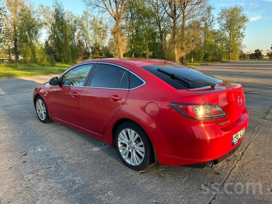Sarkans Mazda 6 2008 Liepāja, ar dzinēja tilpumu 2.00 L un nobraukumu 340 tūkst. km par 2750 €, foto 6 vietnē AUTOMOTO.COM.LV