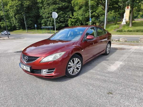 Red Mazda 6 2008 in Vilnius, with an engine capacity of 2.00 L and mileage of 173 thousand km for 2400 €, photo 1 on AUTOMOTO.COM.LV