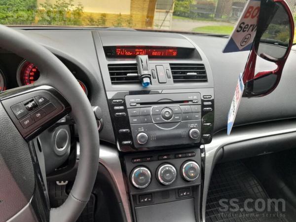 Sarkans Mazda 6 2011 Preiļi, ar dzinēja tilpumu 2.20 L un nobraukumu 259 tūkst. km par 3800 €, foto 8 vietnē AUTOMOTO.COM.LV