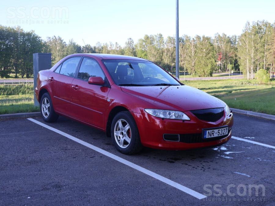 Sarkans Mazda 6 2006 Alūksne, ar dzinēja tilpumu 2.00 L un nobraukumu 212 tūkst. km par 1550 €, foto 3 vietnē AUTOMOTO.COM.LV