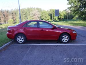 Sarkans Mazda 6 2006 Alūksne, ar dzinēja tilpumu 2.00 L un nobraukumu 212 tūkst. km par 1550 €, foto 4 vietnē AUTOMOTO.COM.LV