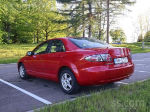 Sarkans Mazda 6 2006 Alūksne, ar dzinēja tilpumu 2.00 L un nobraukumu 212 tūkst. km par 1550 €, foto 6 vietnē AUTOMOTO.COM.LV