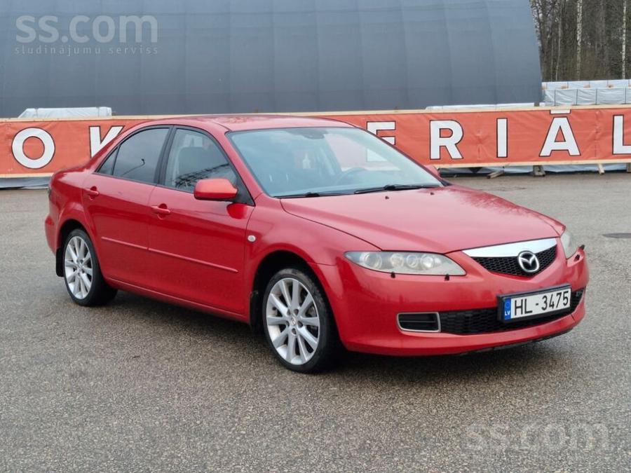 Red Mazda 6 2008 in Valmiera, with an engine capacity of 2.30 L and mileage of 204 thousand km for 1700 €, photo 2 on AUTOMOTO.COM.LV