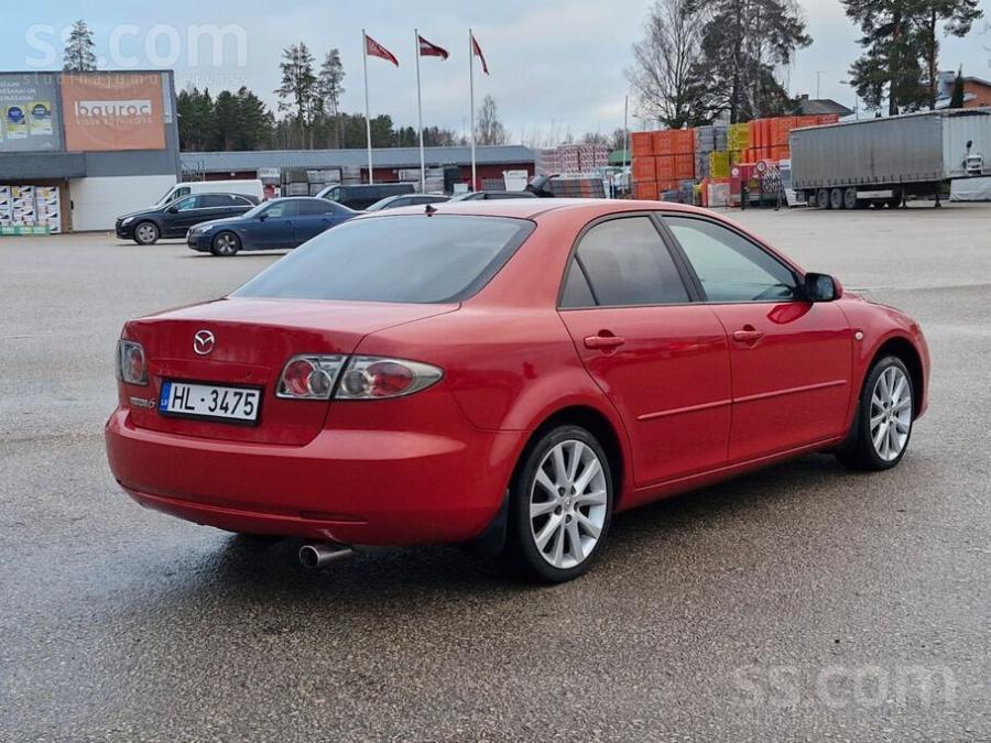 Red Mazda 6 2008 in Valmiera, with an engine capacity of 2.30 L and mileage of 204 thousand km for 1700 €, photo 3 on AUTOMOTO.COM.LV