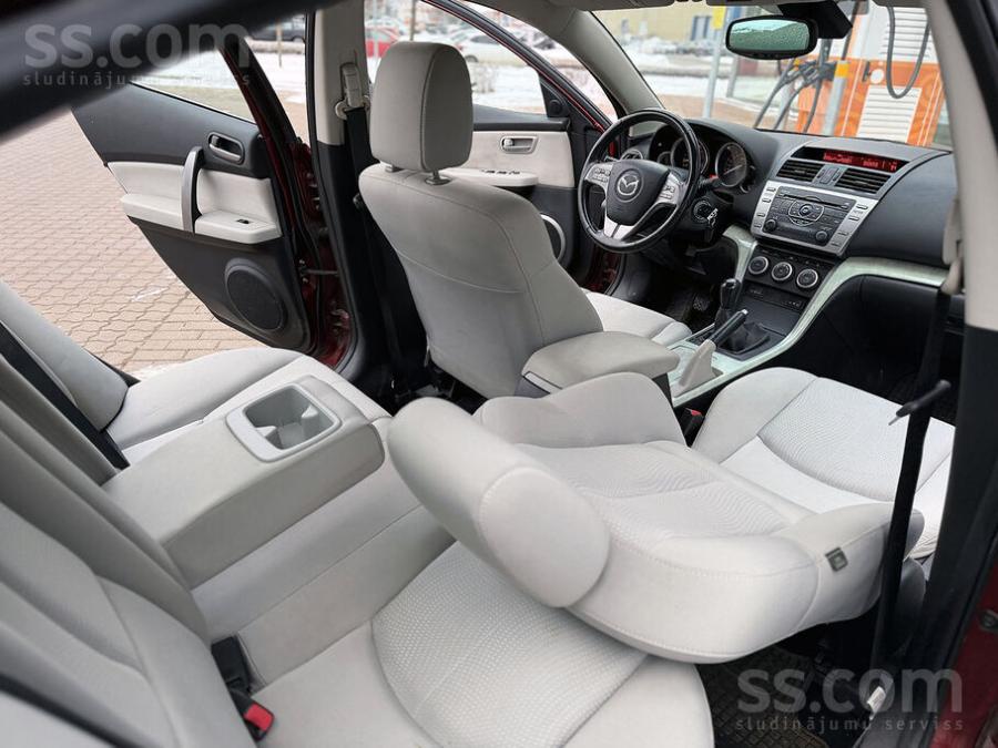 Sarkans Mazda 6 2008 Rīga, ar dzinēja tilpumu 1.80 L un nobraukumu 189 tūkst. km par 2750 €, foto 9 vietnē AUTOMOTO.COM.LV