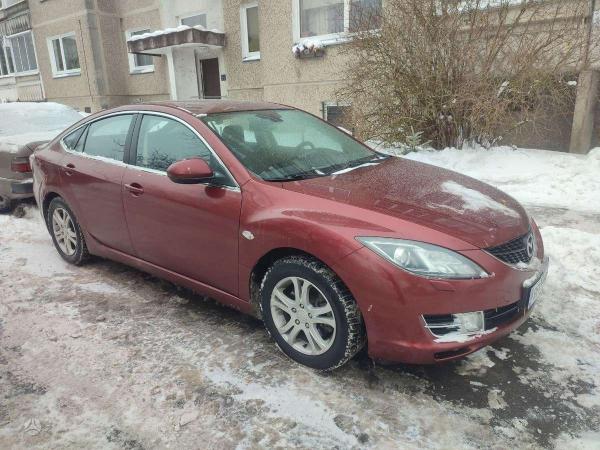 Sarkans Mazda 6 2008 Viļņa, ar dzinēja tilpumu 2.00 L un nobraukumu 343 tūkst. km par 2300 €, foto 2 vietnē AUTOMOTO.COM.LV