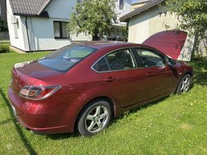 Sarkans Mazda 6 2008 Panevēža, ar dzinēja tilpumu 2.00 L un nobraukumu 195 tūkst. km par 600 €, foto  vietnē AUTOMOTO.COM.LV