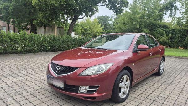 Red Mazda 6 2008 in Klaipeda, with an engine capacity of 1.80 L and mileage of 222 thousand km for 2295 €, photo 3 on AUTOMOTO.COM.LV