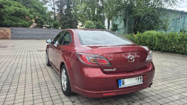Red Mazda 6 2008 in Klaipeda, with an engine capacity of 1.80 L and mileage of 222 thousand km for 2295 €, photo 4 on AUTOMOTO.COM.LV
