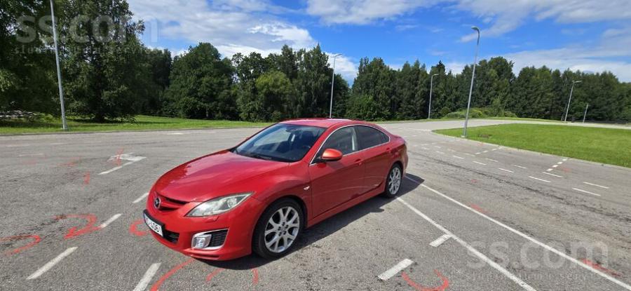 Sarkans Mazda 6 2008 Cēsis, ar dzinēja tilpumu 2.50 L un nobraukumu 255 tūkst. km par 2500 €, foto 3 vietnē AUTOMOTO.COM.LV