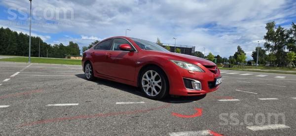 Sarkans Mazda 6 2008 Cēsis, ar dzinēja tilpumu 2.50 L un nobraukumu 255 tūkst. km par 2500 €, foto 5 vietnē AUTOMOTO.COM.LV