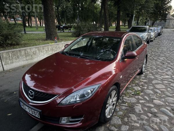 Red Mazda 6 2008 in Riga, with an engine capacity of 2.00 L and mileage of 370 thousand km for 1400 €, photo 1 on AUTOMOTO.COM.LV