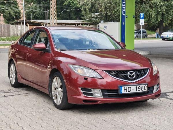 Sarkans Mazda 6 2008 Rīga, ar dzinēja tilpumu 2.00 L un nobraukumu 0 tūkst. km par 1700 €, foto 1 vietnē AUTOMOTO.COM.LV