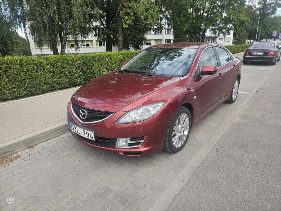 Red Mazda 6 2008 in Kaunas, with an engine capacity of 2.00 L and mileage of 246 thousand km for 3800 €, photo 1 on AUTOMOTO.COM.LV