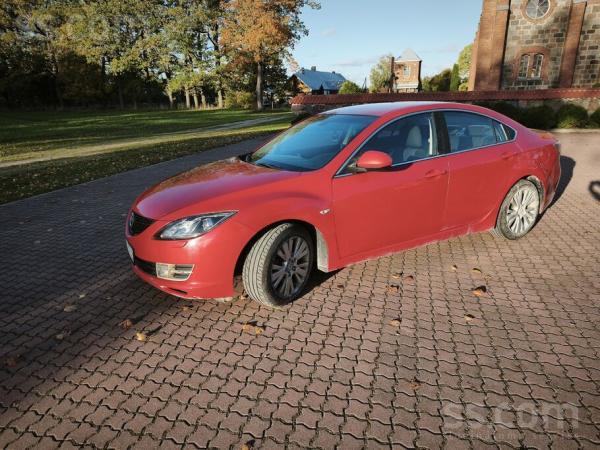 Mazda 6 2008 in Rezekne on AUTOMOTO.COM.LV Red Mazda 6 2008 in Rezekne, with an engine capacity of 2.00 L and mileage of 200 thousand km for 1200 €, photo 4 on AUTOMOTO.COM.LV