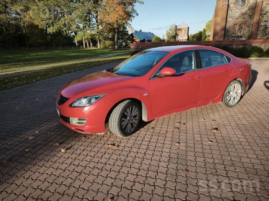 Red Mazda 6 2008 in Rezekne, with an engine capacity of 2.00 L and mileage of 200 thousand km for 1200 €, photo 4 on AUTOMOTO.COM.LV