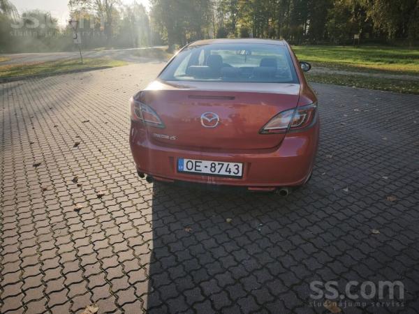 Mazda 6 2008 in Rezekne on AUTOMOTO.COM.LV Red Mazda 6 2008 in Rezekne, with an engine capacity of 2.00 L and mileage of 200 thousand km for 1200 €, photo 7 on AUTOMOTO.COM.LV