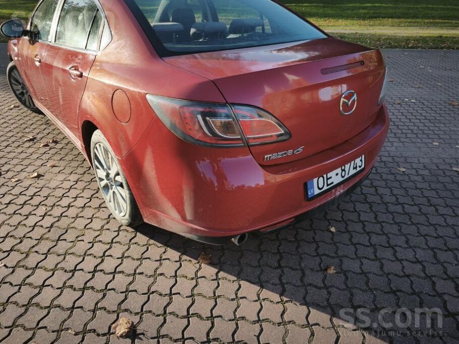 Red Mazda 6 2008 in Rezekne, with an engine capacity of 2.00 L and mileage of 200 thousand km for 1200 €, photo 8 on AUTOMOTO.COM.LV