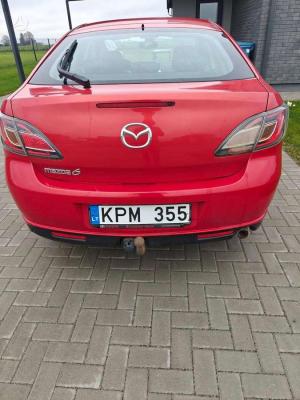 Sarkans Mazda 6 2009 Kauņa, ar dzinēja tilpumu 2.18 L un nobraukumu 239 tūkst. km par 1100 €, foto 4 vietnē AUTOMOTO.COM.LV