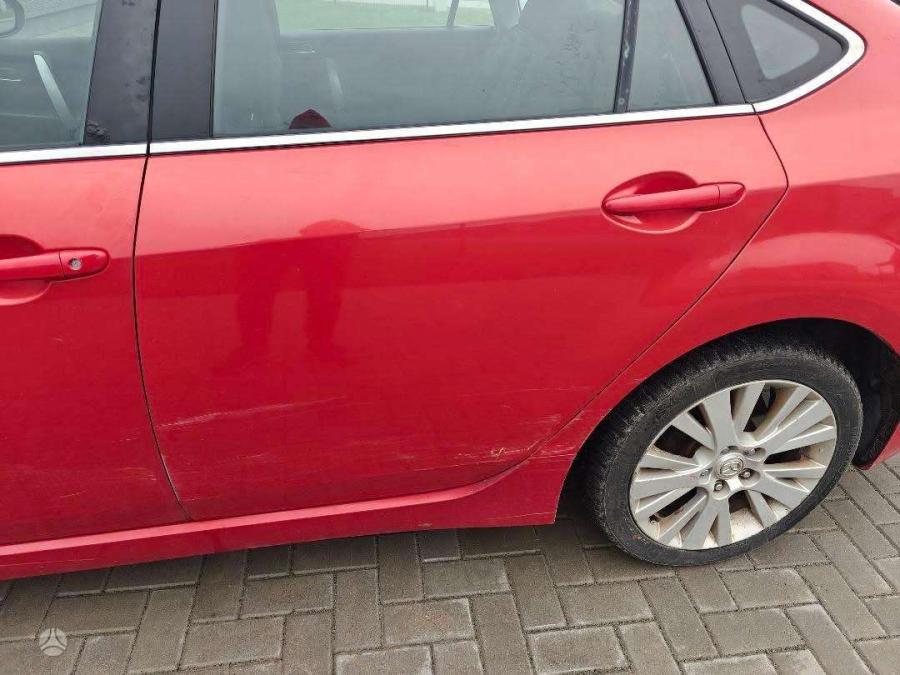 Sarkans Mazda 6 2009 Kauņa, ar dzinēja tilpumu 2.18 L un nobraukumu 239 tūkst. km par 1100 €, foto 8 vietnē AUTOMOTO.COM.LV