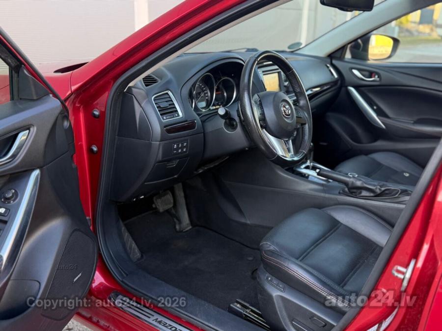 Red Mazda 6 2013 in Tallinn, with an engine capacity of 2.20 L and mileage of 190 thousand km for 6990 €, photo 7 on AUTOMOTO.COM.LV