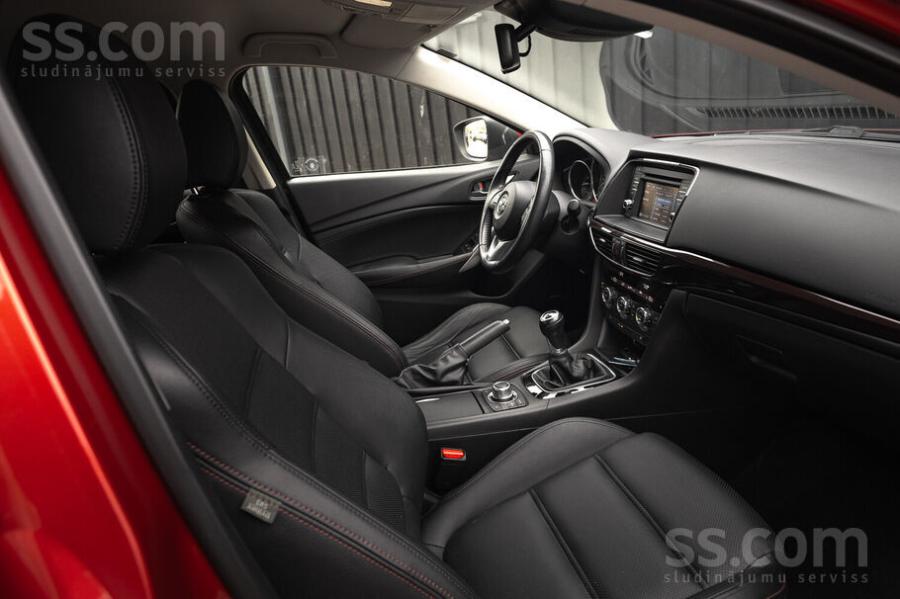 Red Mazda 6 2013 in Jelgava, with an engine capacity of 2.00 L and mileage of 128 thousand km for 9900 €, photo 11 on AUTOMOTO.COM.LV