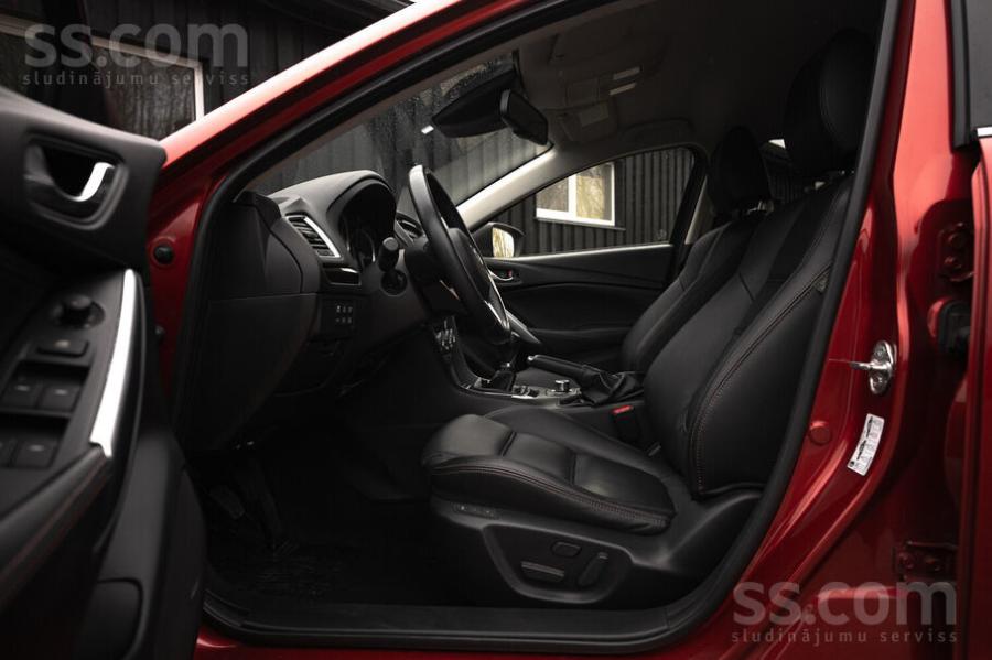 Red Mazda 6 2013 in Jelgava, with an engine capacity of 2.00 L and mileage of 128 thousand km for 9900 €, photo 22 on AUTOMOTO.COM.LV