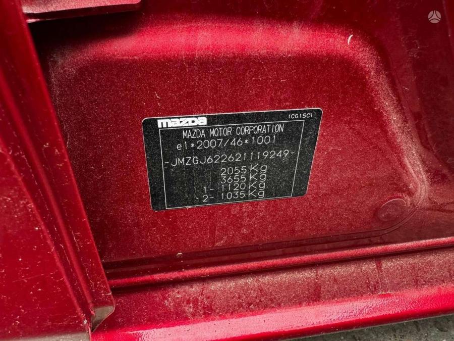 Red Mazda 6 2013 in Druskininkai, with an engine capacity of 2.20 L and mileage of 254 thousand km for 2400 €, photo 12 on AUTOMOTO.COM.LV