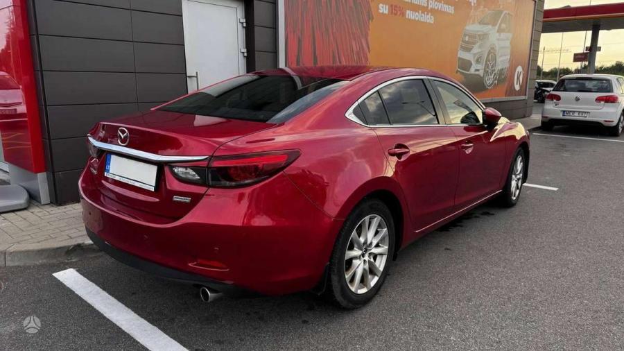 Red Mazda 6 2015 in Kaunas, with an engine capacity of 2.19 L and mileage of 150 thousand km for 8500 €, photo 4 on AUTOMOTO.COM.LV